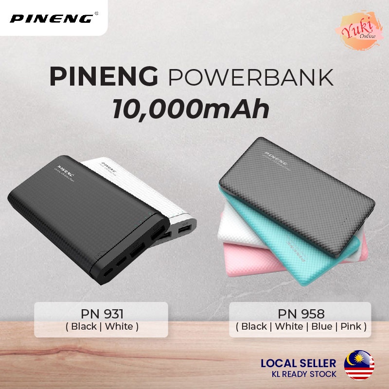 ORIGINAL PINENG POWERBANK PN-958 POWER BANK 10000mAh PN958 PN-732 Slim ...