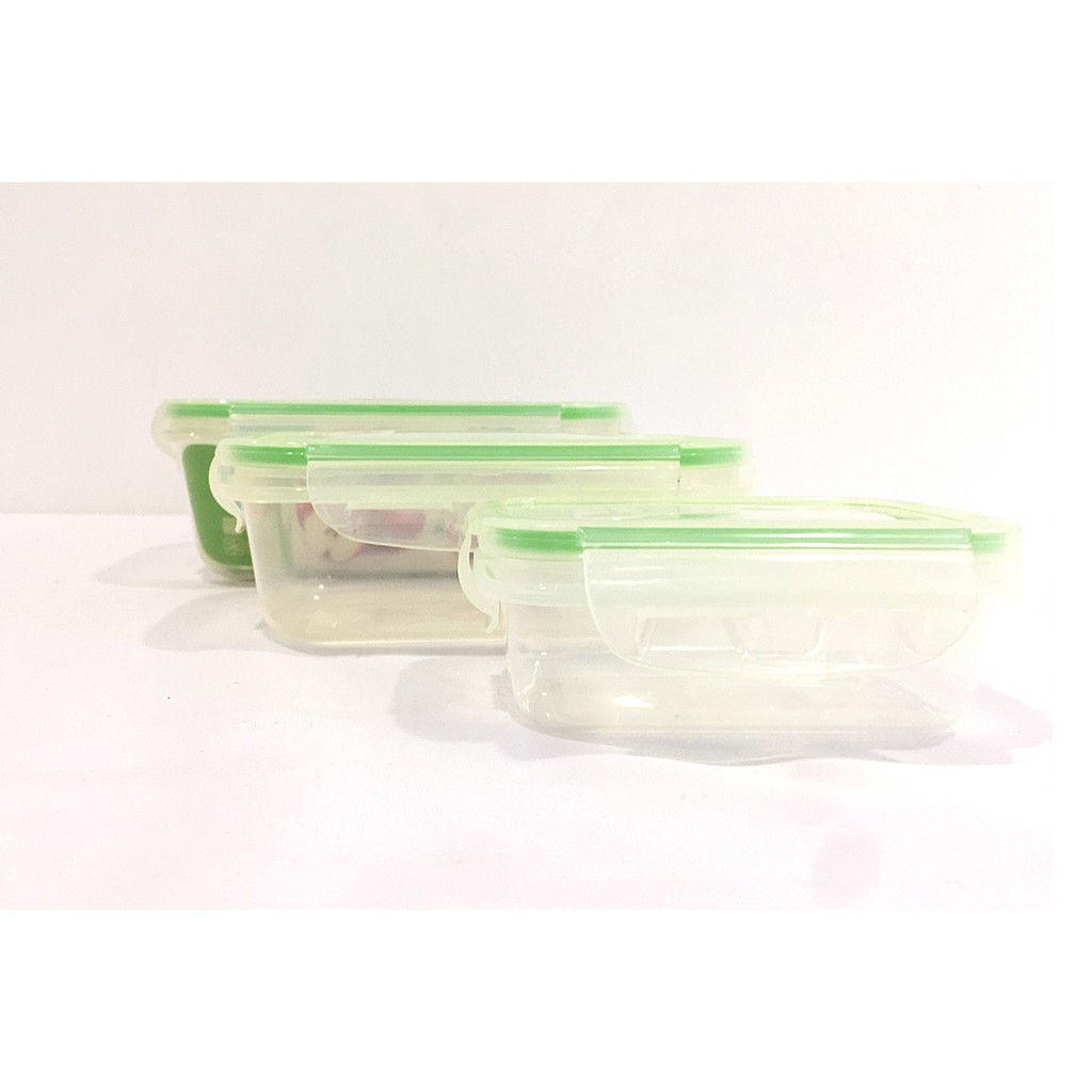 Island 3 piece air tight food storage food container Tupperware ...