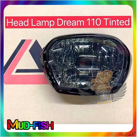 HONDA DREAM110 HEAD LAMP UNIT DREAM 110 TINTED (VISS) | Shopee Malaysia