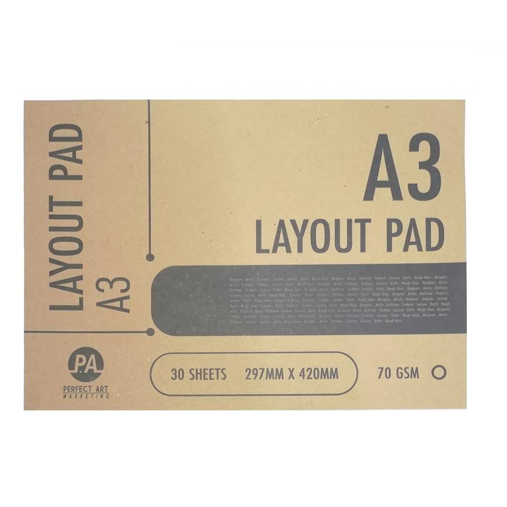 Perfect Art Layout Pad 70gsm 30 Sheet - A3 / A4 | Shopee Malaysia