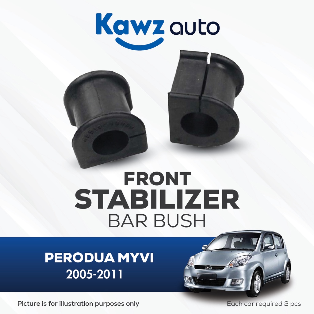 KAWZ PERODUA MYVI (2005 - 2011) FRONT STABILIZER BAR BUSH - [PAIR ...