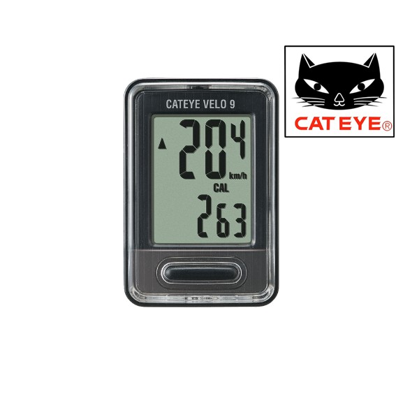 Cateye Velo 9 Cycle Meter (WIRED)/Cycling Computer/speedo meter ...