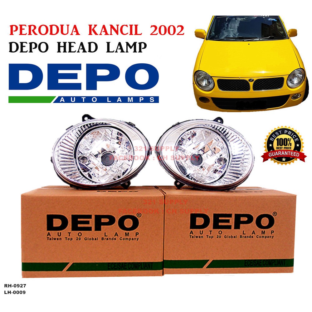 Depo Perodua Kancil 02 03 Year 2002 Head Lamp ( Round Sharp ) // HEAD ...