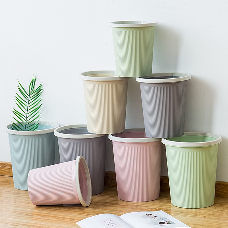 (Clear Stock)Simple Design Dustbin Kitchen Living Room Bathroom Office ...