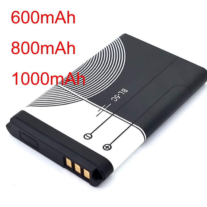 Nokia BL-5C / BL5C High Quality Li-Ion Battery 600/850/1000/12000mAh ...