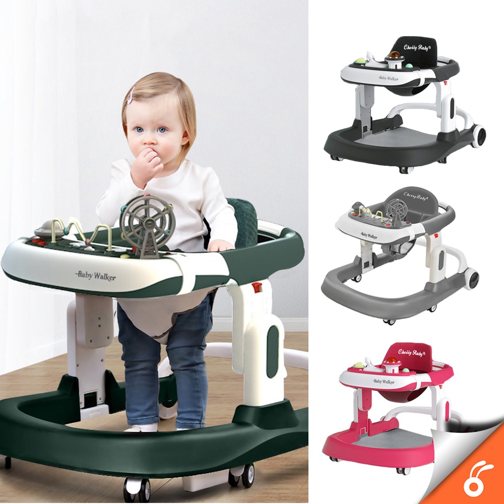 6082 WANDA Baby Walker Music Anti-O-Leg Foldable Portable Adjustable ...