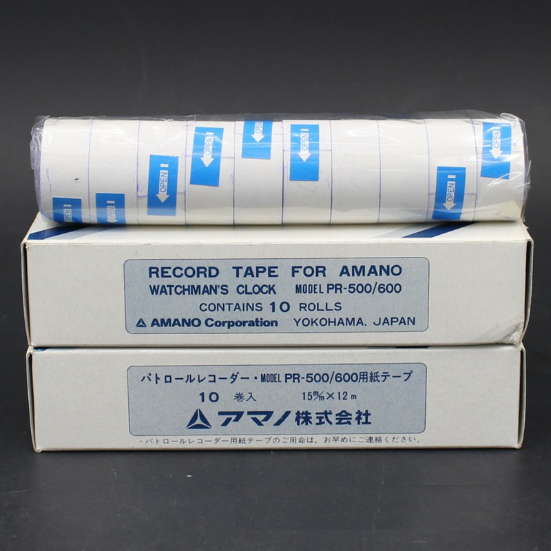 AMANO PAPER TAPE / AMANO PR600 WATCHMAN CLOCK PAPER ROLL-1 kotak ...