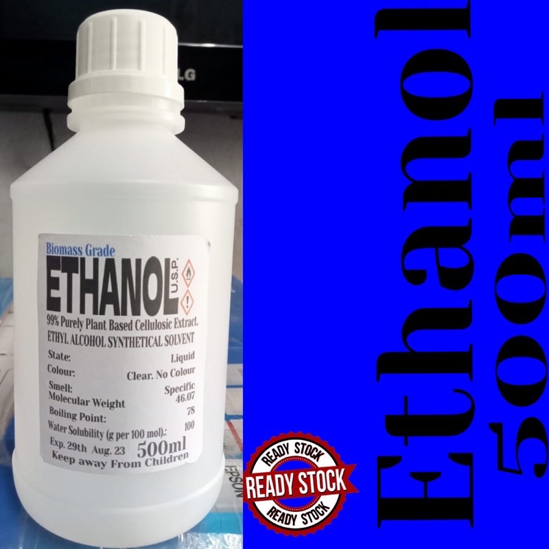 NEW ARRIVAL! Ethanol Ready Stock: 1000ml/500/250ml Ethanol Alcohol 99% ...