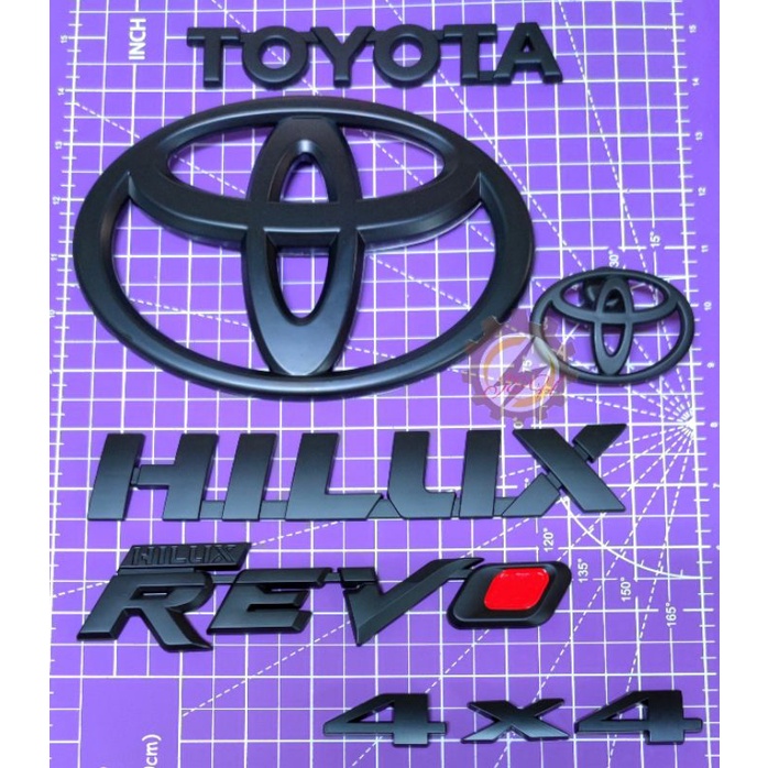 MATTBLACK TOYOTA HILUX 2015-2021 REVO , ROCCO , ROGUE EMBLEM / LOGO ...