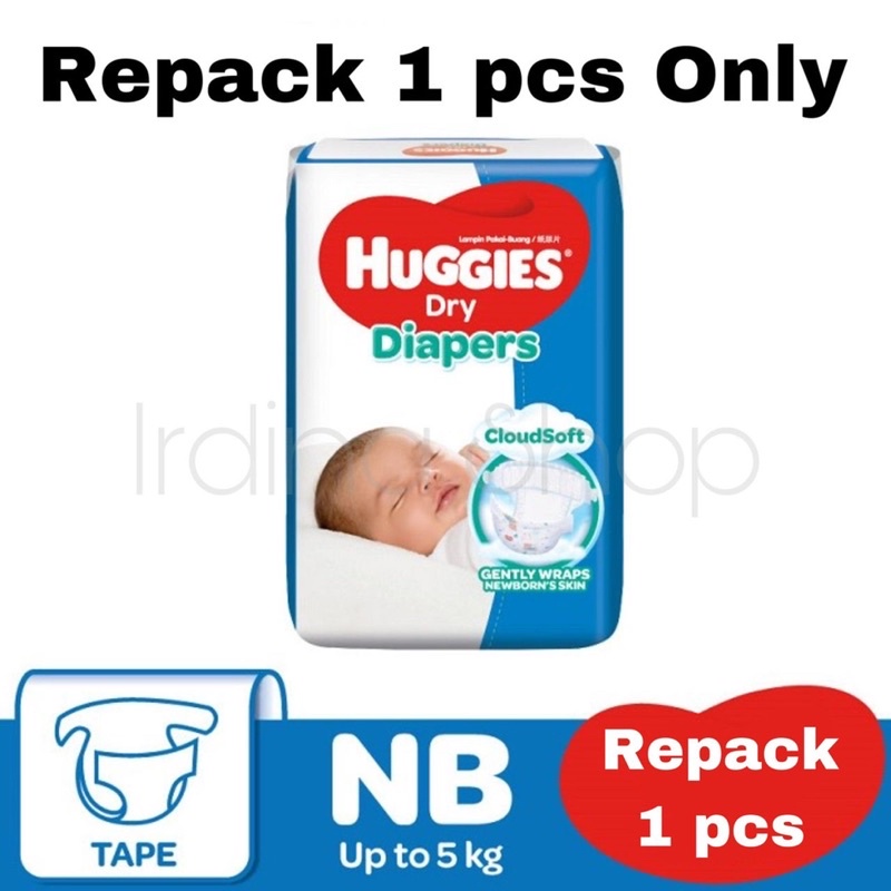 1 pc / 1 keping Repack Huggies Newborn Tape Soft for Baby Cheap Murah ...