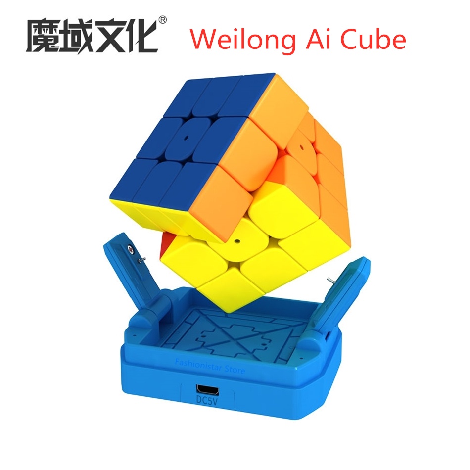 MoYu Weilong AI Cube smart Cube 3x3x3 Speed Cube Professional Bluetooth ...