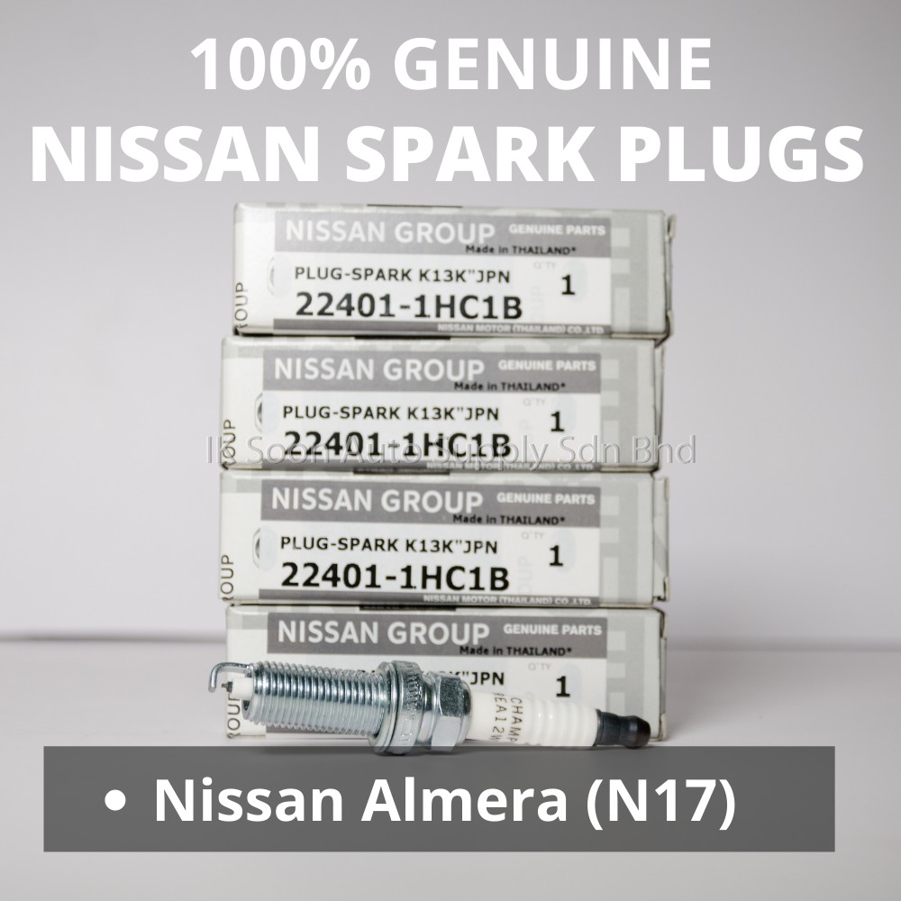 Genuine Nissan Spark Plugs Plug 22401-1HC1B for Nissan Almera N17L ...
