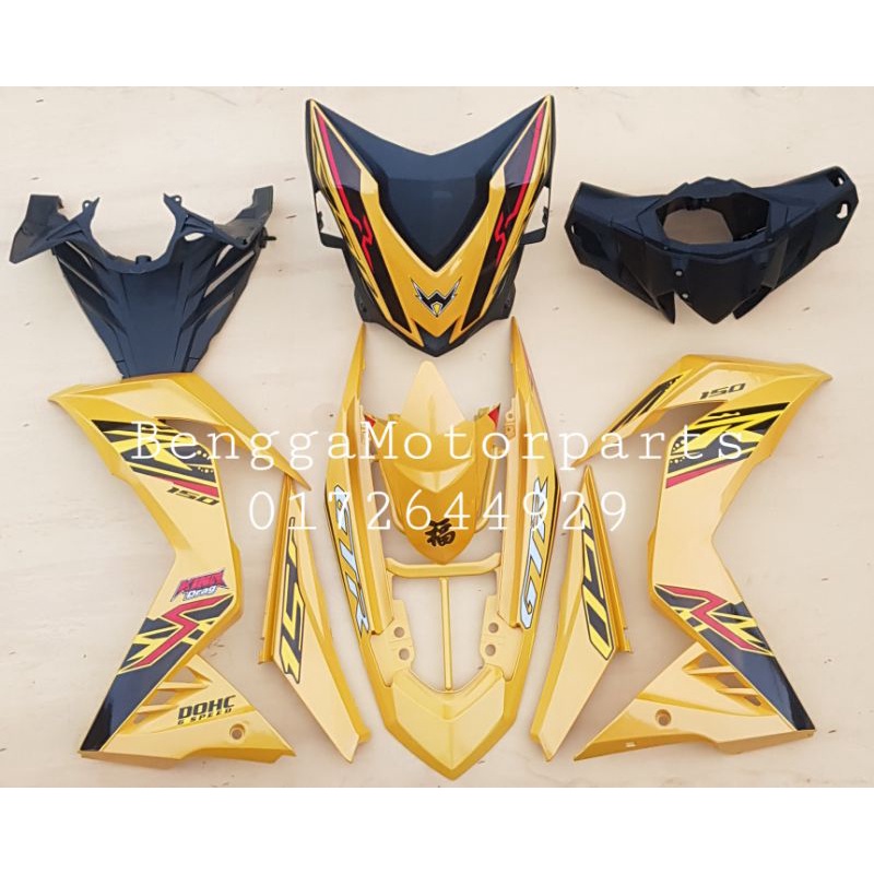 Rs150 V1 & V2 Cover Set Custom kuning Kilat | Shopee Malaysia