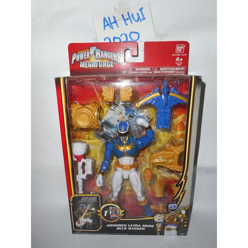 100% ORIGINAL BANDAI Power Ranger Megaforce Armoured Ultra Mode Blue ...
