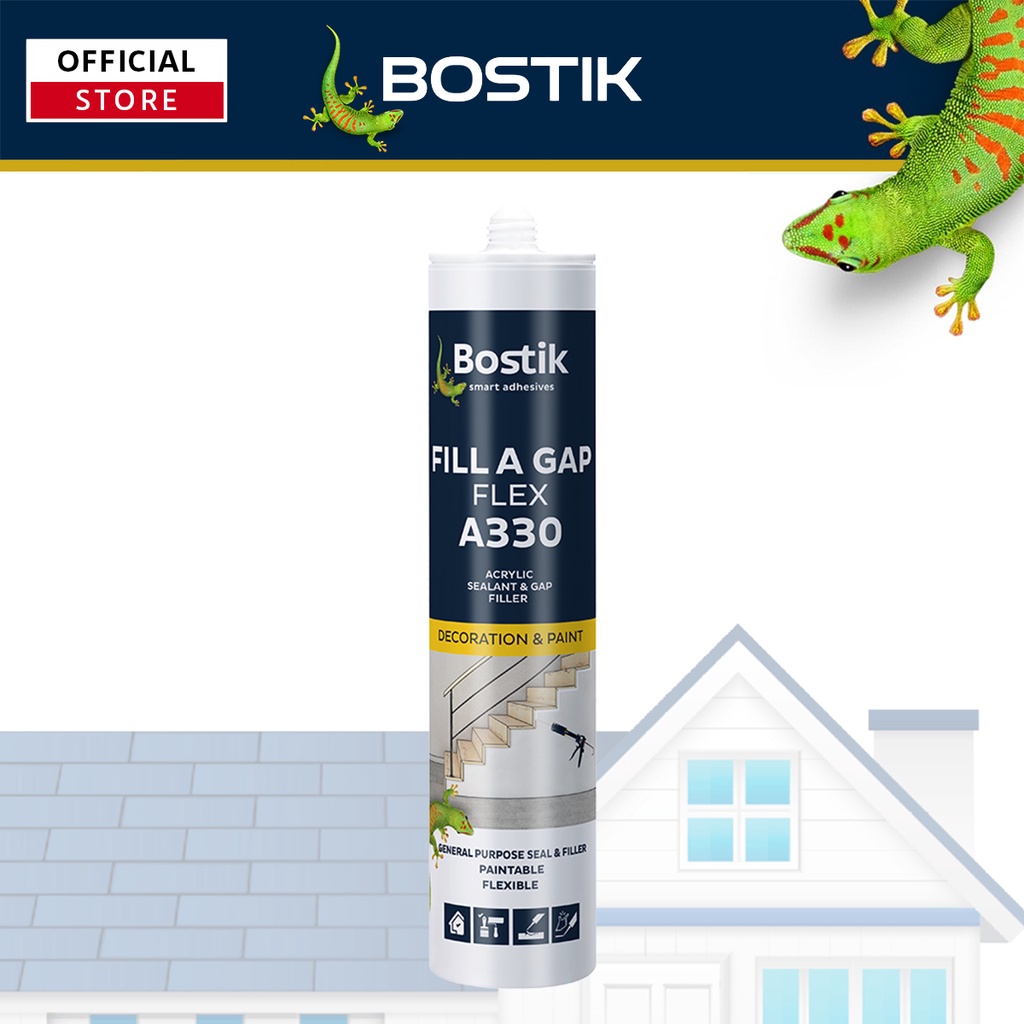Bostik A330 Fill A Gap Flex, Paintable Acrylic Sealant & Gap Filler ...