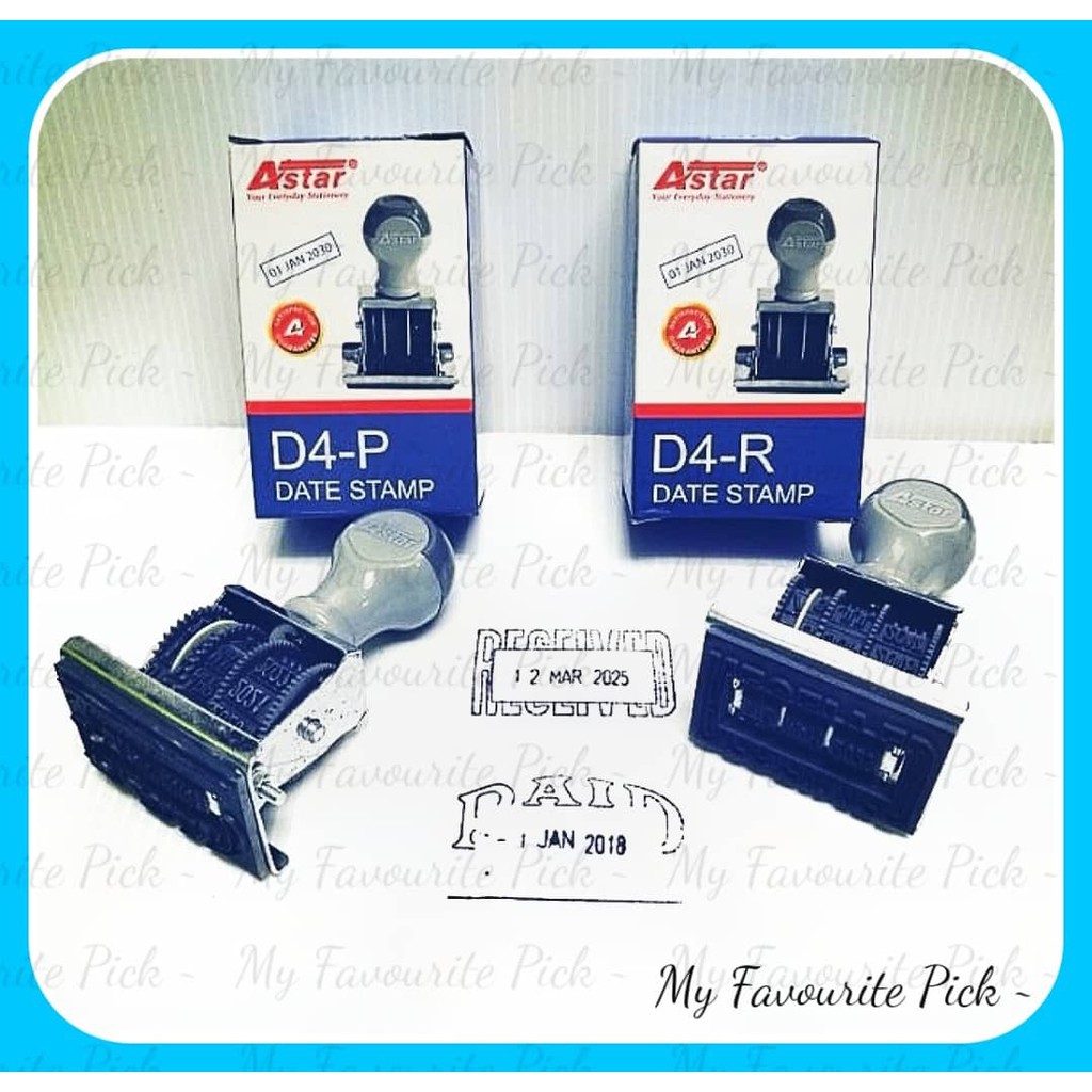 Astar Dater Stamp (3mm/4mm/5mm) / Cop Tarikh / Date Stamp | Shopee Malaysia