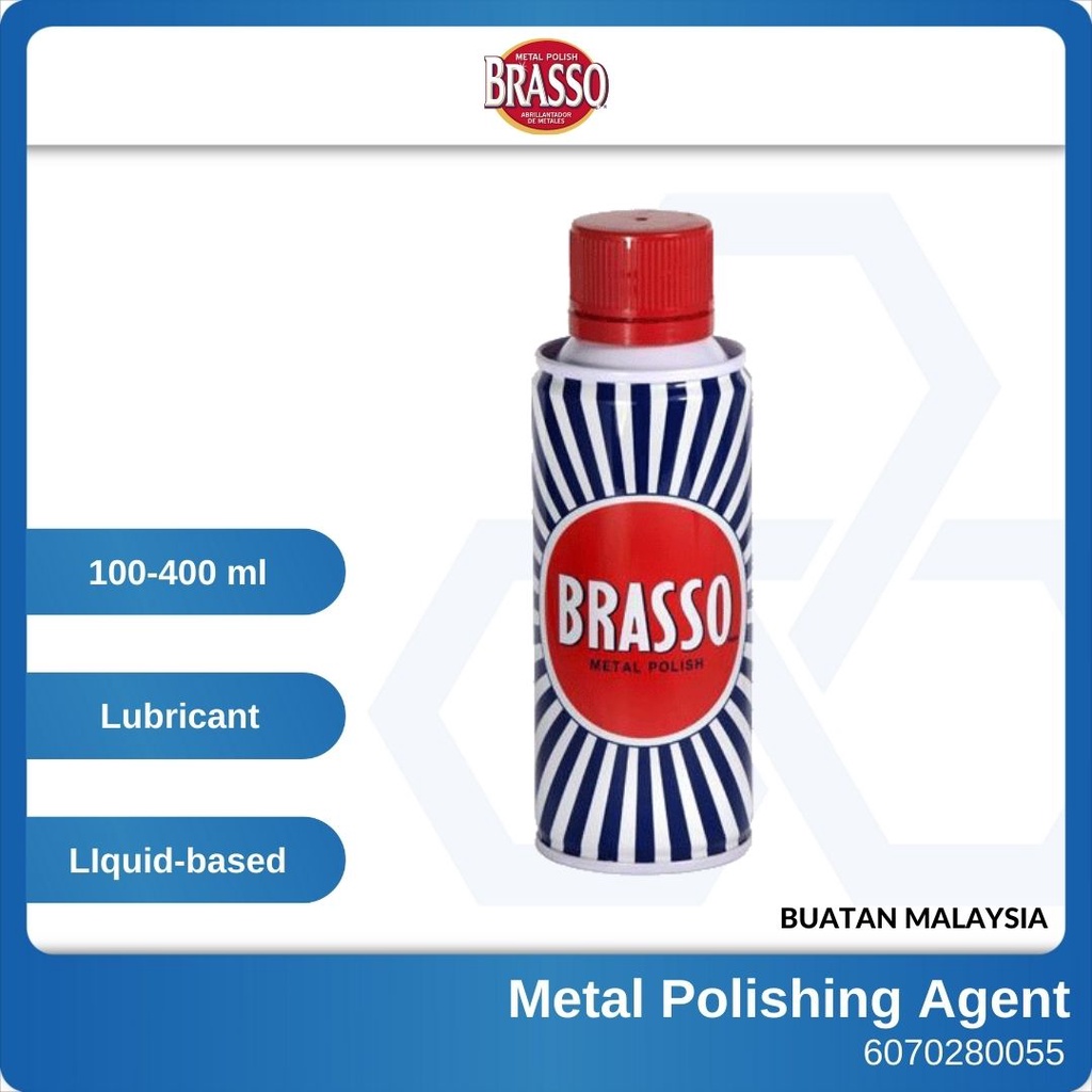 BRASSO 400ml / 200ml / 100ml Liquid Cleaner And Polish Stainless Steel ...