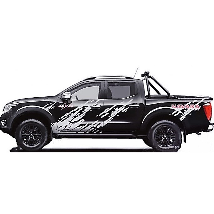 (Ready Stock )S225# Nissan Navara Car Body Side Vinyl Decal Sticker ...