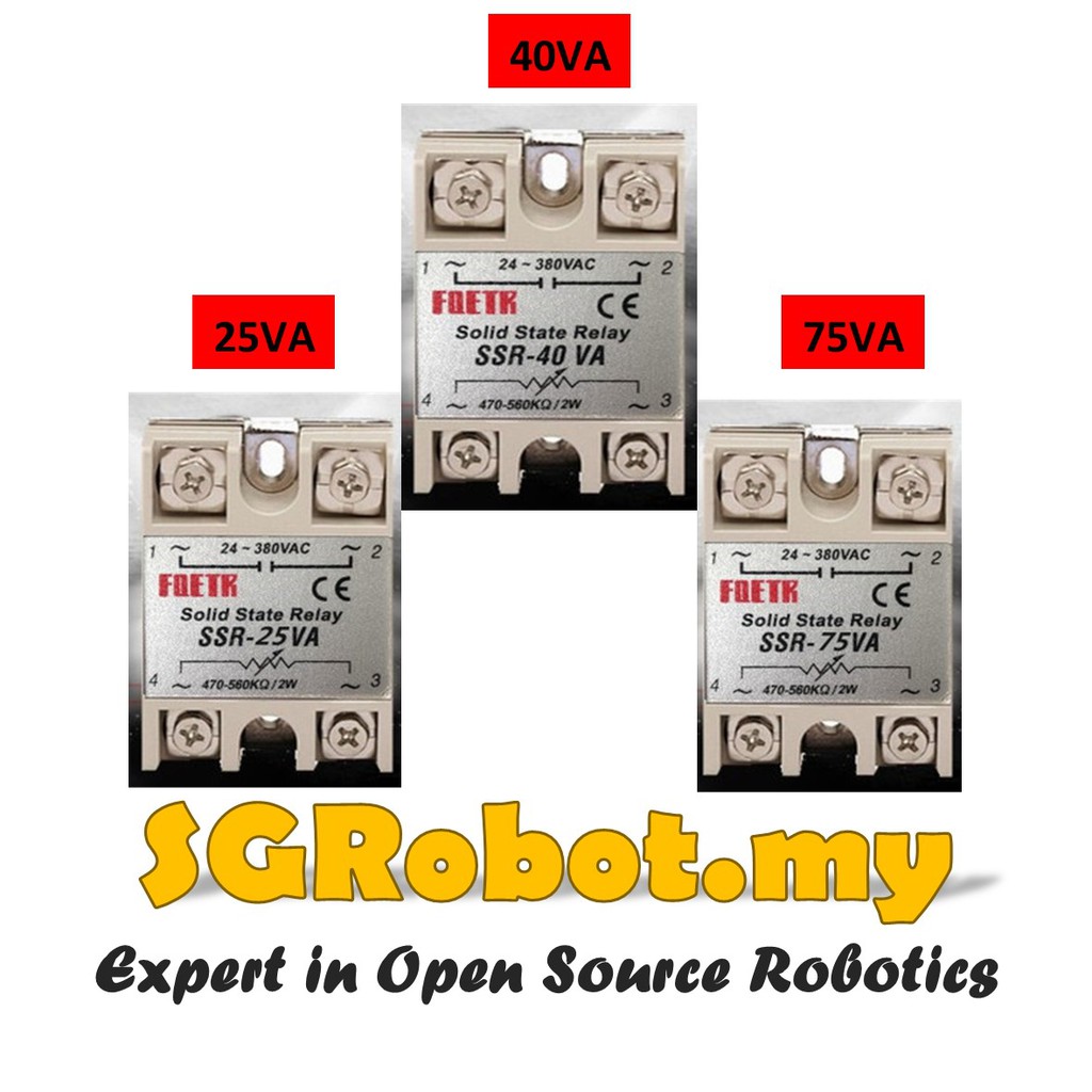 FTek 25A Solid State Relay SSR - 25VA 45VA 75VA | Shopee Malaysia