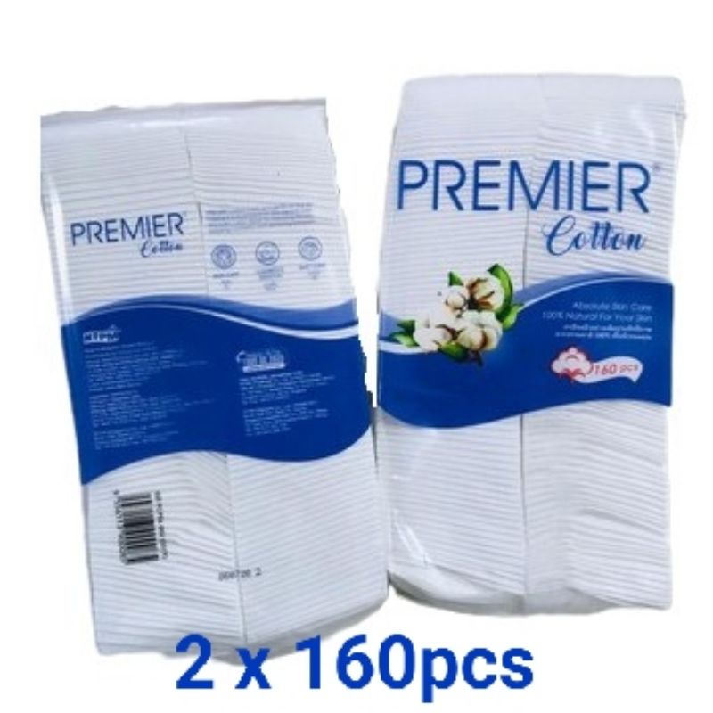 PREMIER Facial Cotton /Cotton Pad / Kapas Muka 100pads 160pads - Free ...