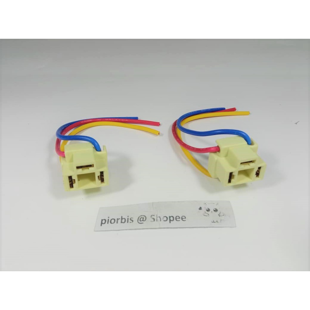 H4 SOCKET HEAD LAMP SOCKET 3 PIN ( 2 piece ) | Shopee Malaysia