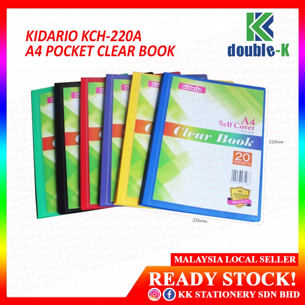 KIDARIO KCH-220A A4 20 Pockets Clear Book - RM6.30/pcs | Shopee Malaysia