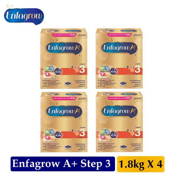 Enfagrow A+ Step 3 1.8kg x 4 box | Shopee Malaysia