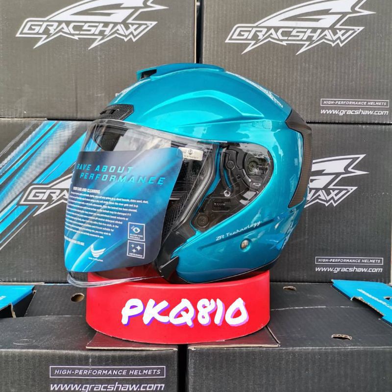 ALL COLOUR AVAILABLE 100% ORIGINAL HELMET GRACSHAW G838 PLAIN GAIZER ...