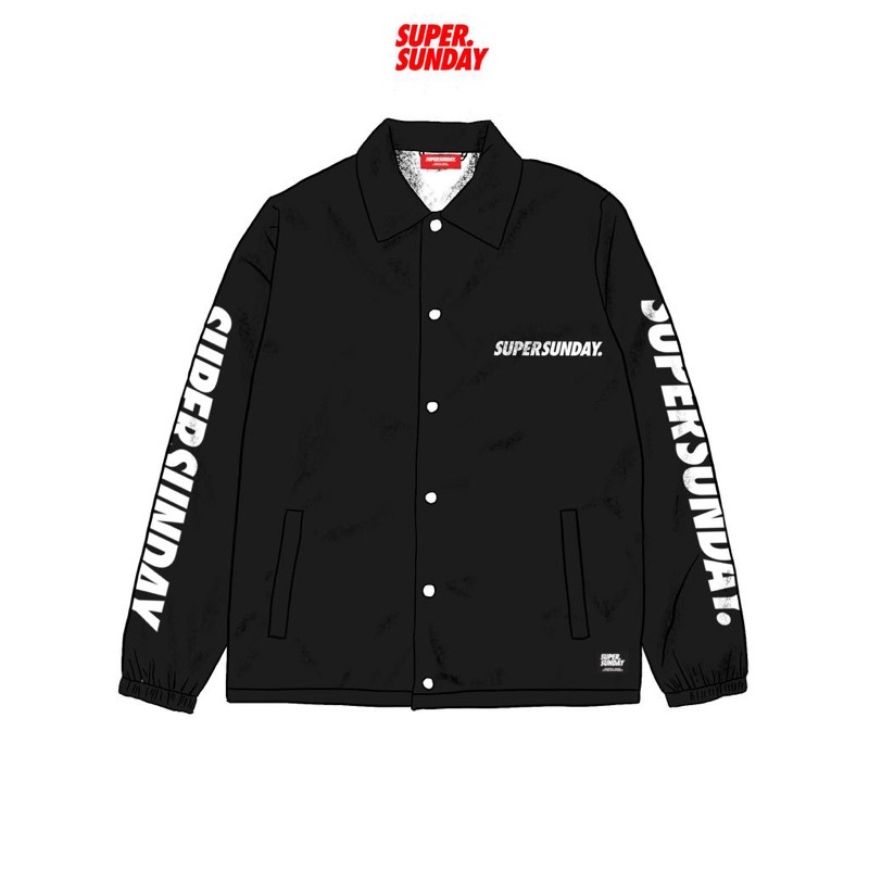 TYPO 3 STAFF COACH JACKET BLACK | Shopee Malaysia