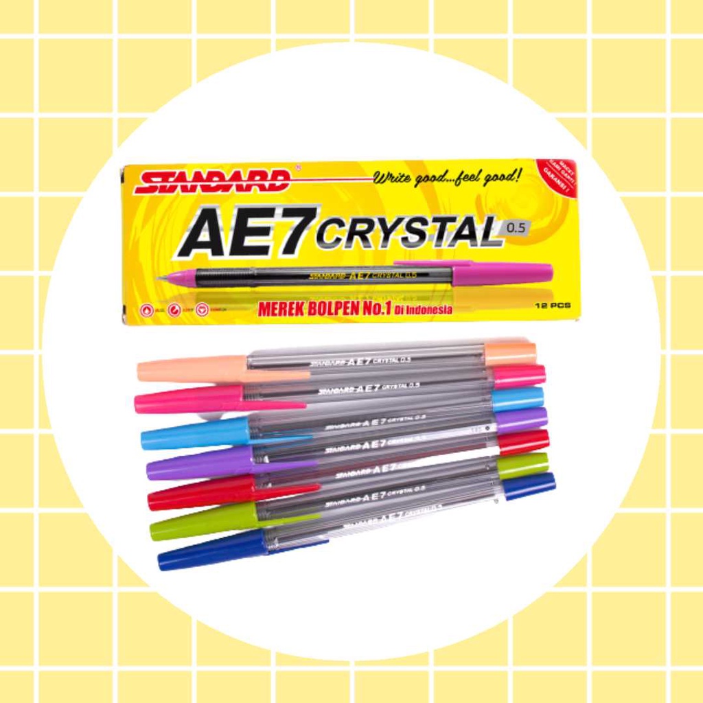 Standard Pen - AE7 Crystal 0.5 (Pen, Pen, Ballpoint) | Shopee Malaysia