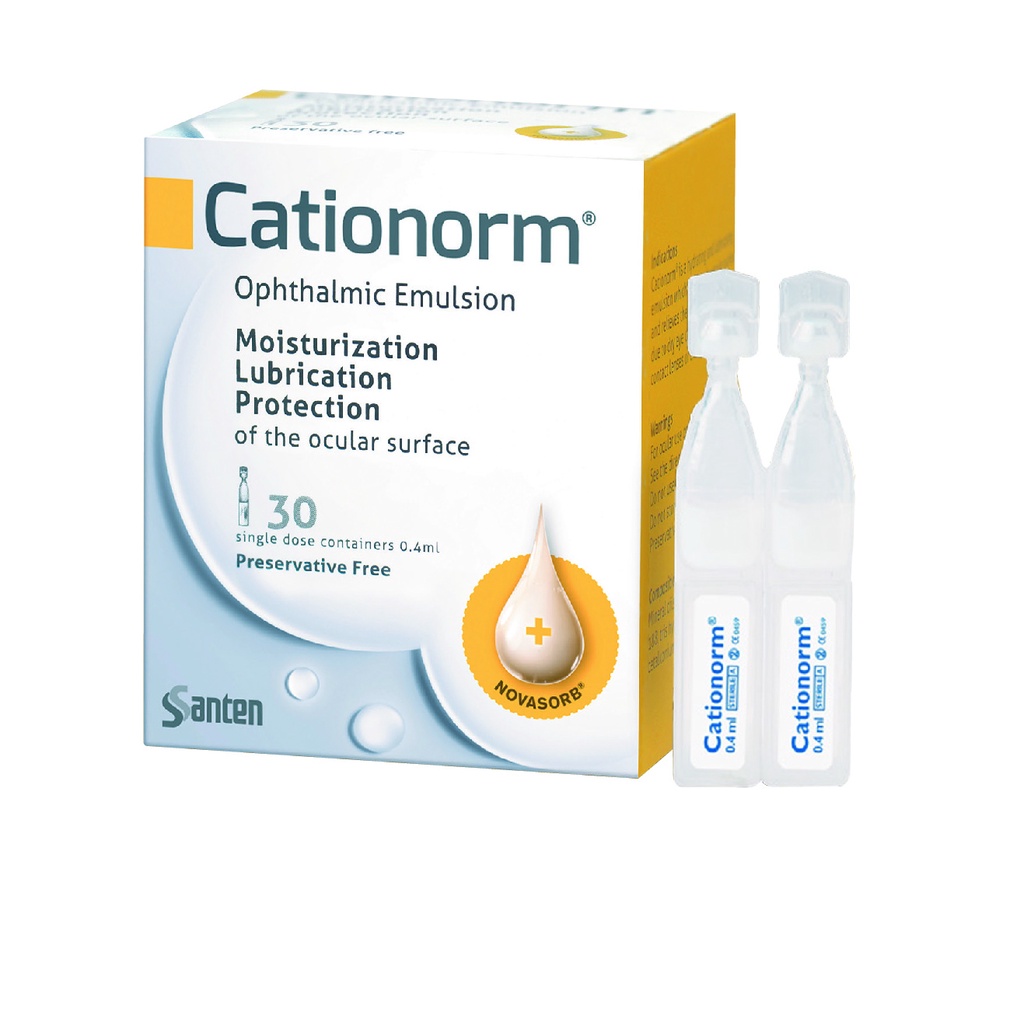 Cationorm Eye Drops Emulsion 0.4ml (5's / 30's) | Shopee Malaysia