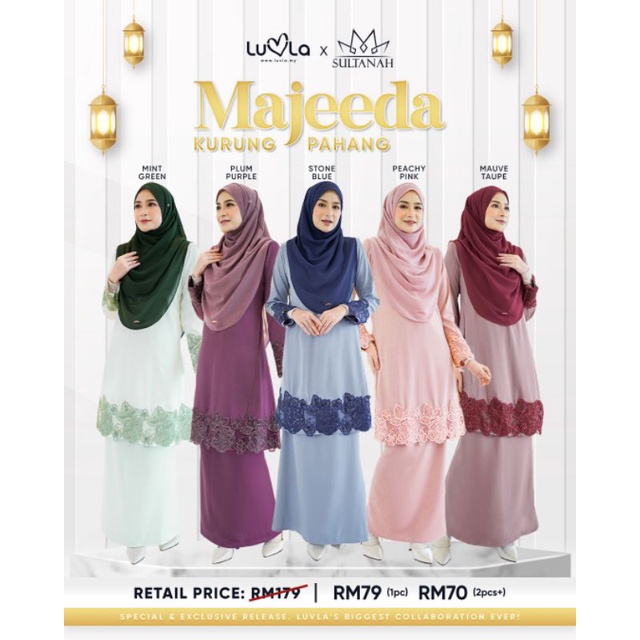 BAJU KURUNG PAHANG MAJEEDA by LUVLA ( stock limited‼️) RAYA 2022 ...