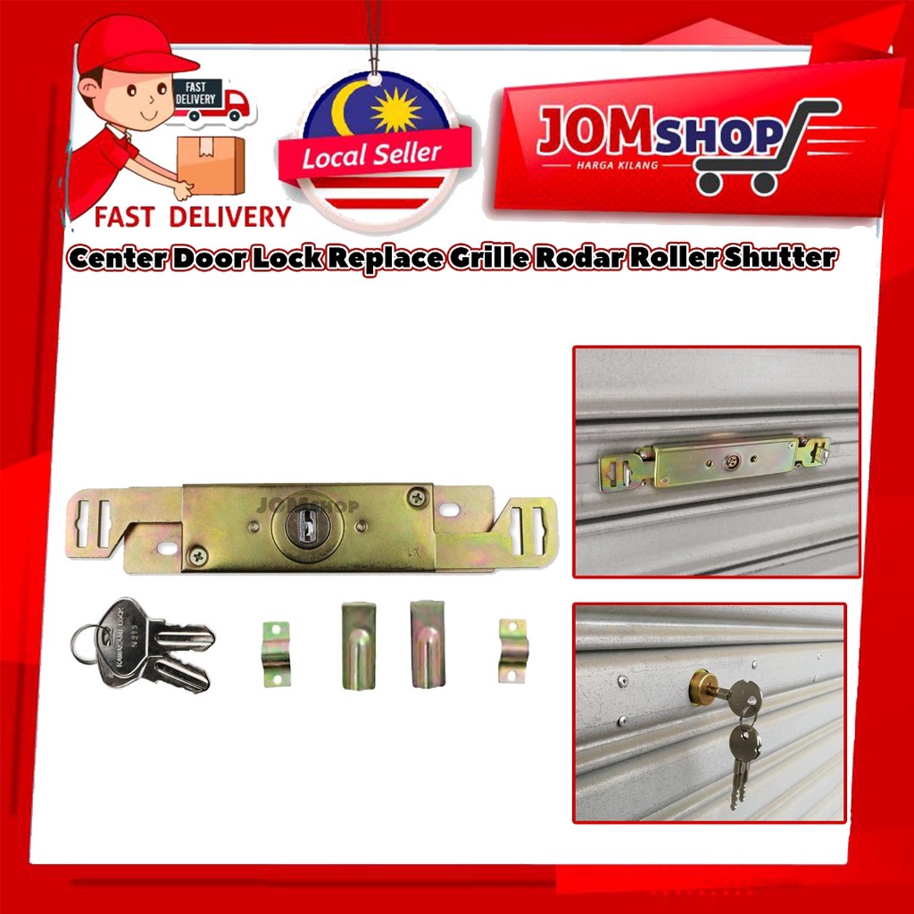 Roller Shutter Center Door Lock Replace Grille Rodar Shuter / Kunci ...