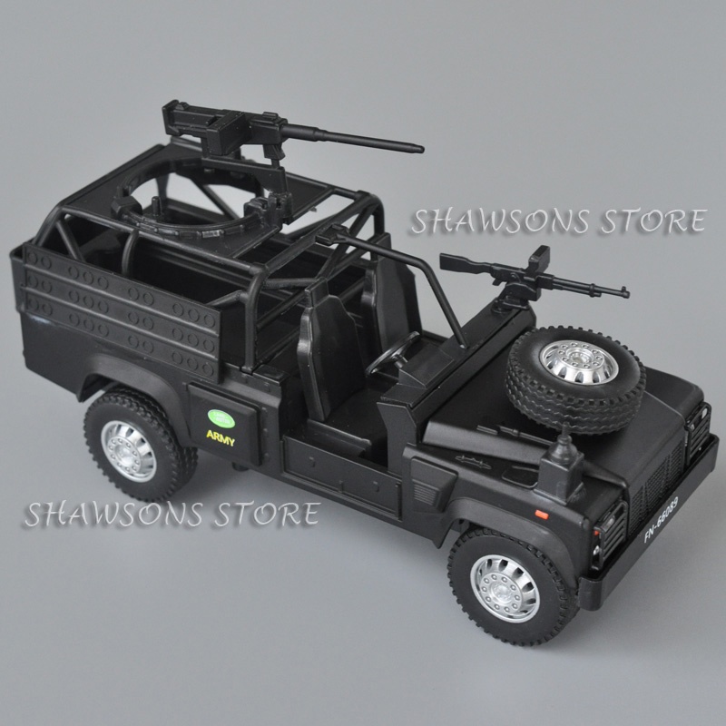 1:32 Scale Diecast Military Model Toys Land Rover Defender Army ...