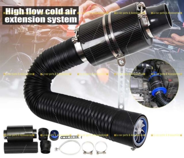 High Flow Cold Air Extension System Carbon Fiber Intake Turbo Fan ...