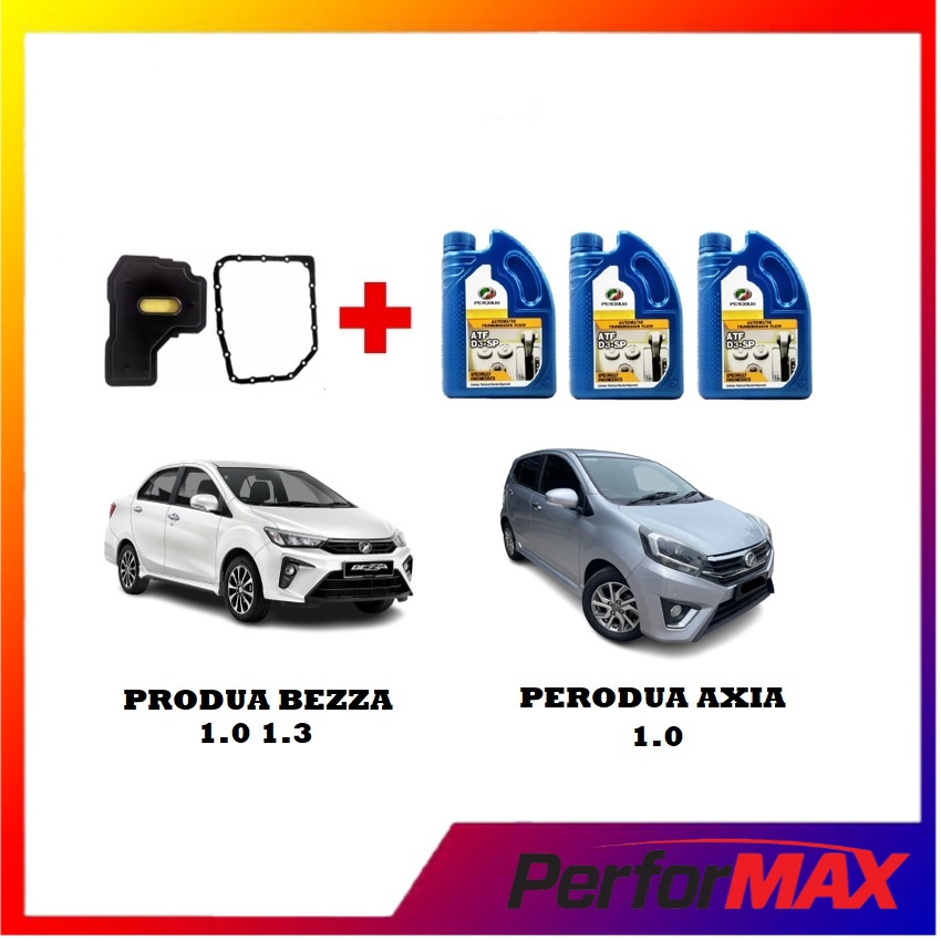 GENUINE PERODUA ATF SP3 (3LITER) + AUTO FILTER SET - GEARBOX SERVICE ...