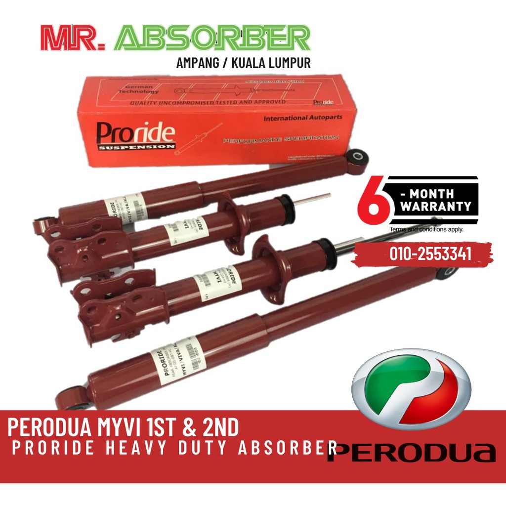 ABSORBER HEAVY DUTY PRORIDE MYVI 1ST 2ND | Shopee Malaysia