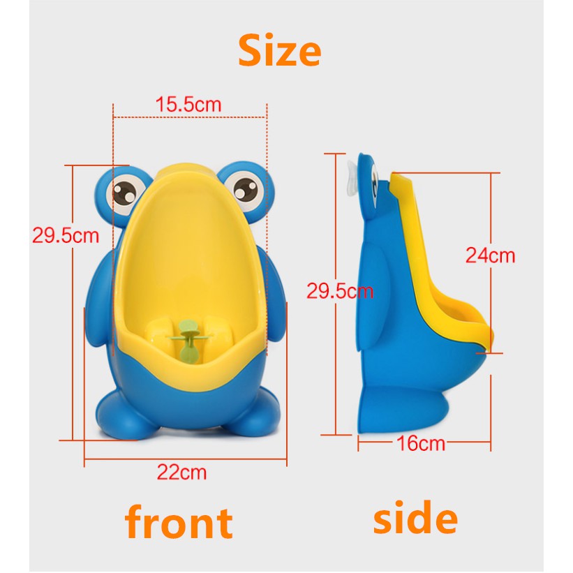 Kids Frog Urinal Toilet Cartoon Vertical Bedpan Urinal Boys Pee ...