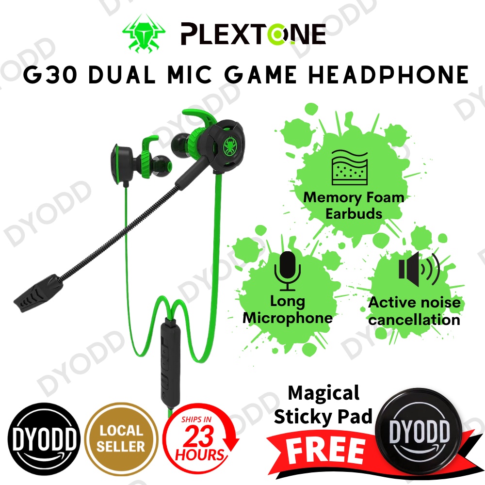 PLEXTONE G30 Dual Mic Game Headphone | Shopee Malaysia