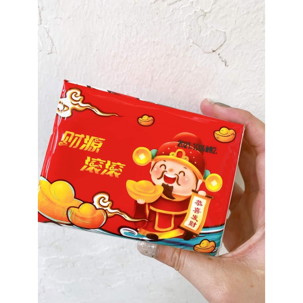 The god of wealth paper tissue God of Wealth Tissue new year tissue ...
