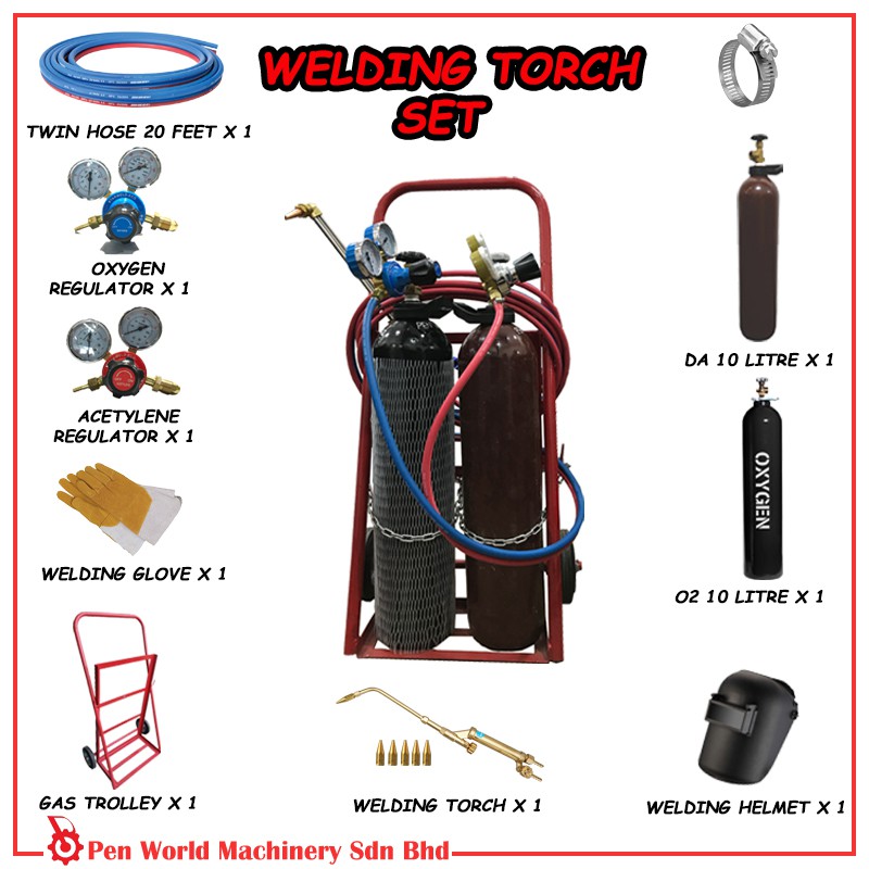 Cutting Torch Set Welding Torch Set with Acetylene / DA Gas and Oxygen ...