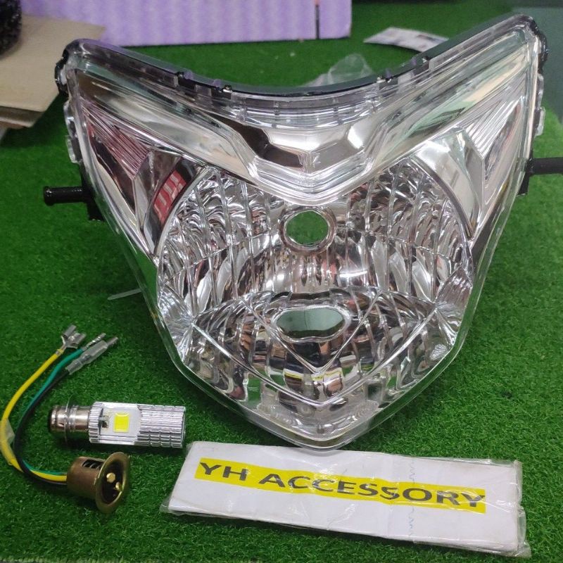 YAMAHA LC135 V2 V3 NEW HEADLAMP HEAD LAMP HEAD LIGHT HEADLIGHT LAMPU DEPAN LAMPU BESAR DEPAN ...