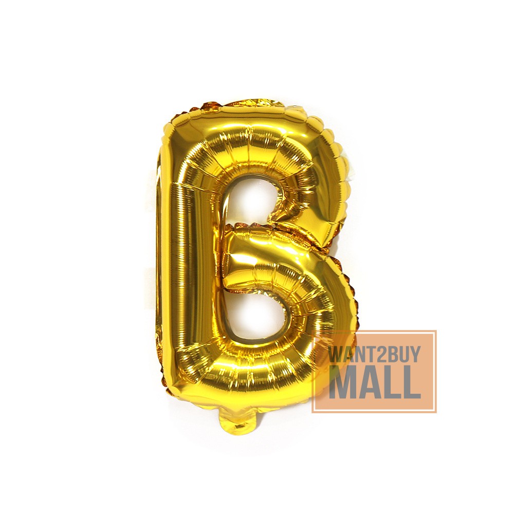 🇲🇾 🏆 16 Inch A-Z 0-9 Alphabet Letters Number Foil Gold Color Party ...