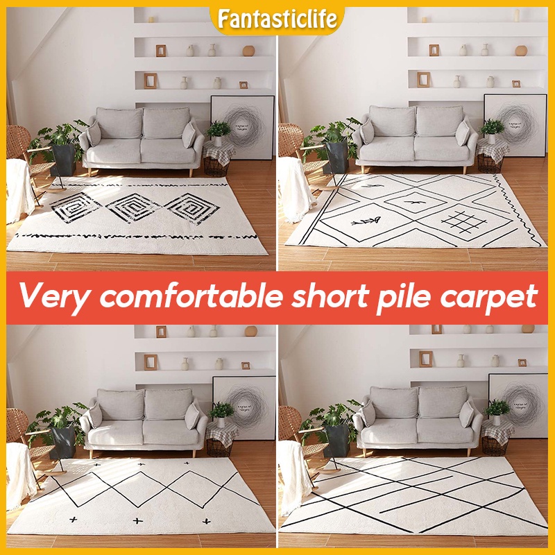 Short pile carpet living room carpet imitating cashmere rug absorbent ...