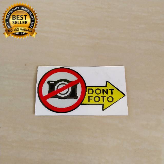 Stacked stickers THAI DONT POTO cutting stickers PROHIBITED CAMERA POTO ...