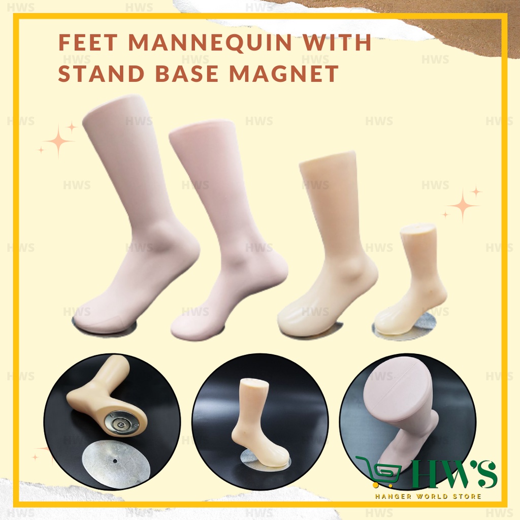 HWS LEG MANNEQUIN 4 SIZE WITH MAGNET STAND/PATUNG KAKI DENGAN MAGNET ...