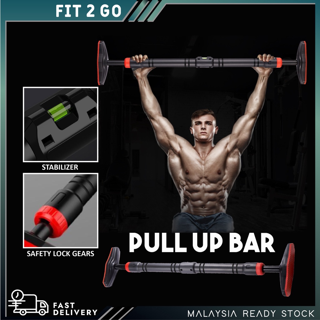 Adjustable Pull Up Bar Push up Bar Fitness Doorway Gym Pull Up Bar Easy ...