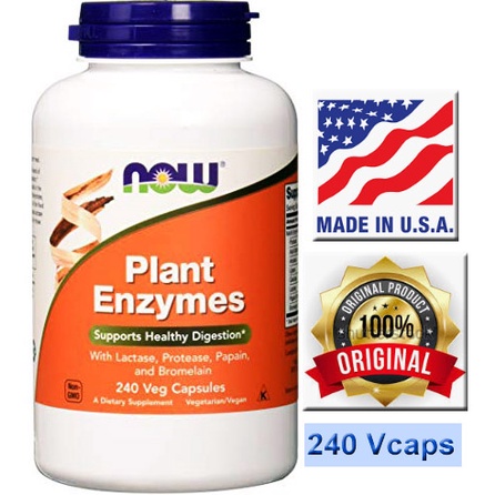 Plant Enzymes NOW Foods Plant Enzyme / Enzymes [240 Veggie Capsules ...