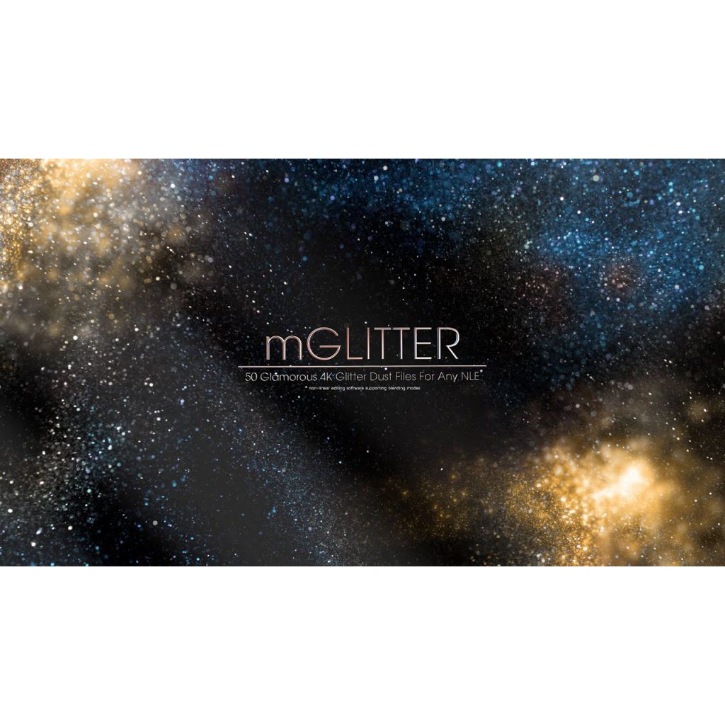 MotionVFX – MGlitter – 50 Glamorous 4K Glitter Dust Files For Any NLE ...