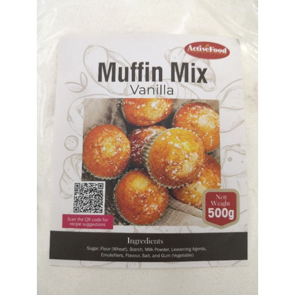 ReadyStocks Active Food Muffin Vanilla Premix Powder 1kg & 500g ...